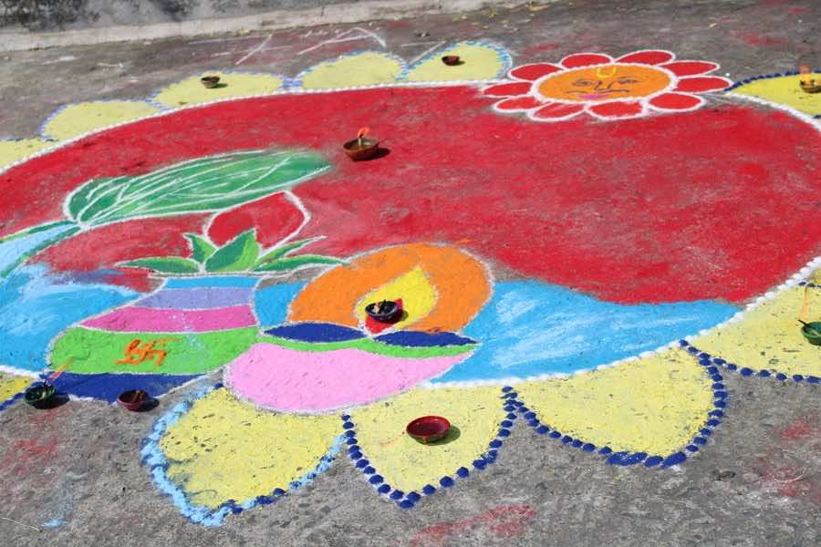Photo Gallery - Rangoli Competition - St. Joseph's School Bettiah